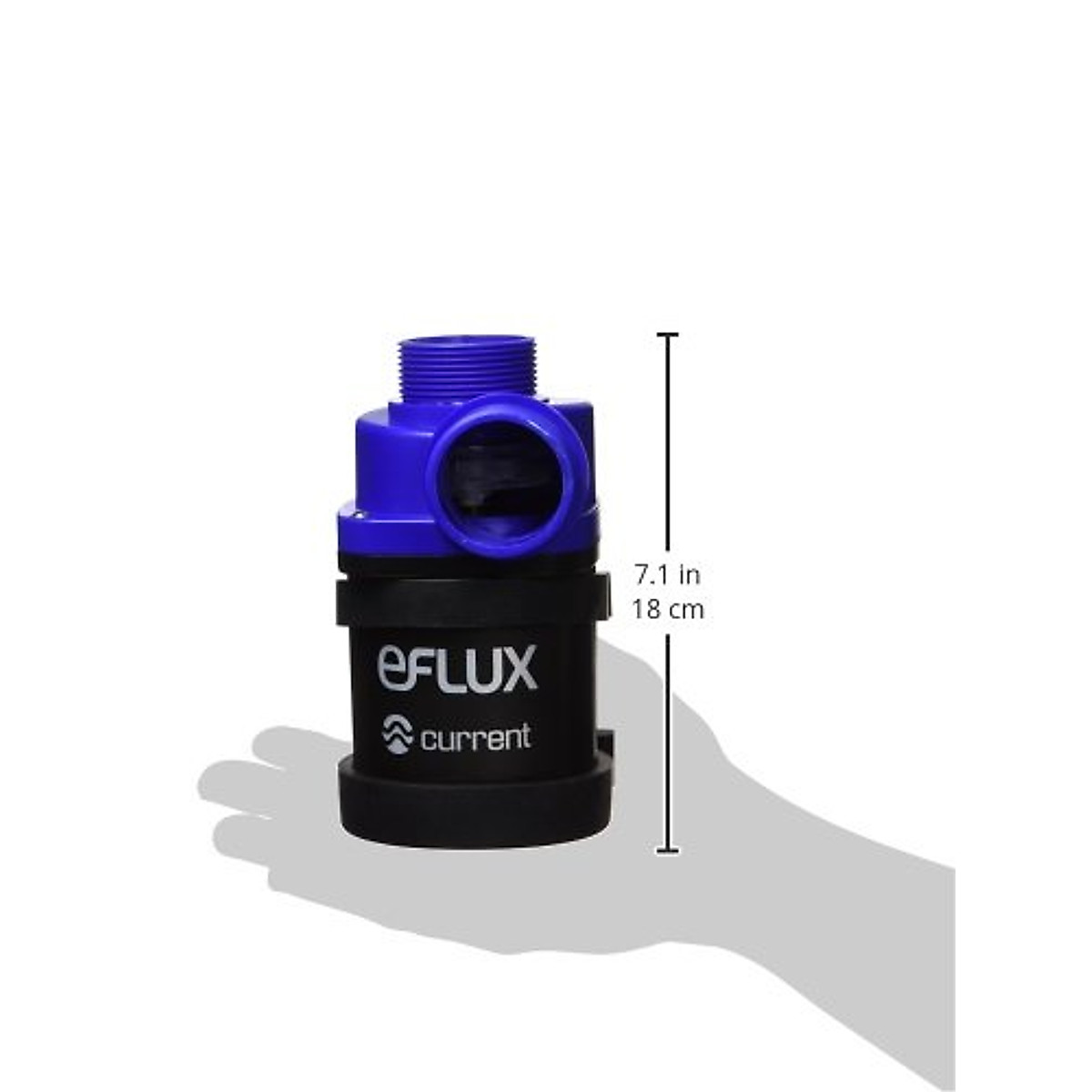 Current USA eFlux DC Flow Pump with Flow Control 1900 GPH | Ultra Quiet, Submerisble or External Installation | Safe for Saltwater & Freshwater Systems, Model Number: 6010