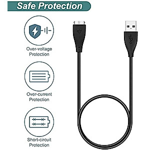 Kissmart Charger for Fitbit Charge HR, Replacement Charging Cable Cord for Fitbit Charge HR (30cm/1ft)