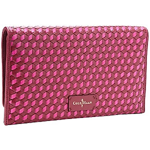 Cole Haan Women's Parker Weave Envelope Clutch, Winery/Orchid, ONE Size