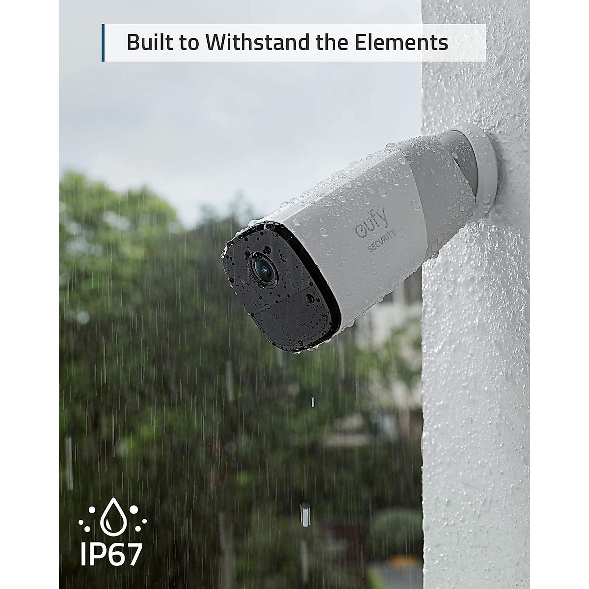 EufyCam 2 Pro 2K Indoor/Outdoor 2-Camera Security System - White (Renewed)