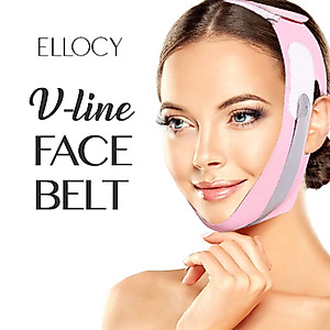 ELLOCY V Line Face Toning Belt for Face Wrinkle Mask Reusable Facial Strap Stimulate Sagging Face