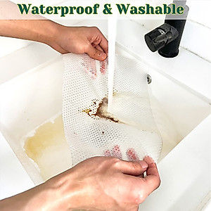 GOTECHBO Shelf Liner Waterproof - Clear Fridge Liners Washable, EVA Anti Frost Refrigerator Mat, Oil-Proof Non Adhesive Cabinet Drawer Liner (17.7" x 181 inch)