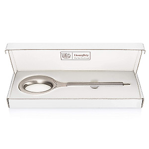 DOUGHTY - Dough Kneading & Mixing Tool - Stainless Steel Hand Mixer - Ideal for Thick Sticky Doughs - Great Bread Kneading Tool & Danish Dough Whisk Alternative - Gift Box Included