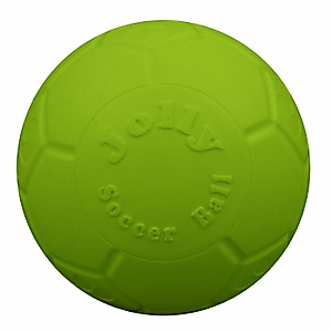Jolly Pets Large Jolly Soccer Ball Floating-Bouncing Dog Toy; 8" Green Apple