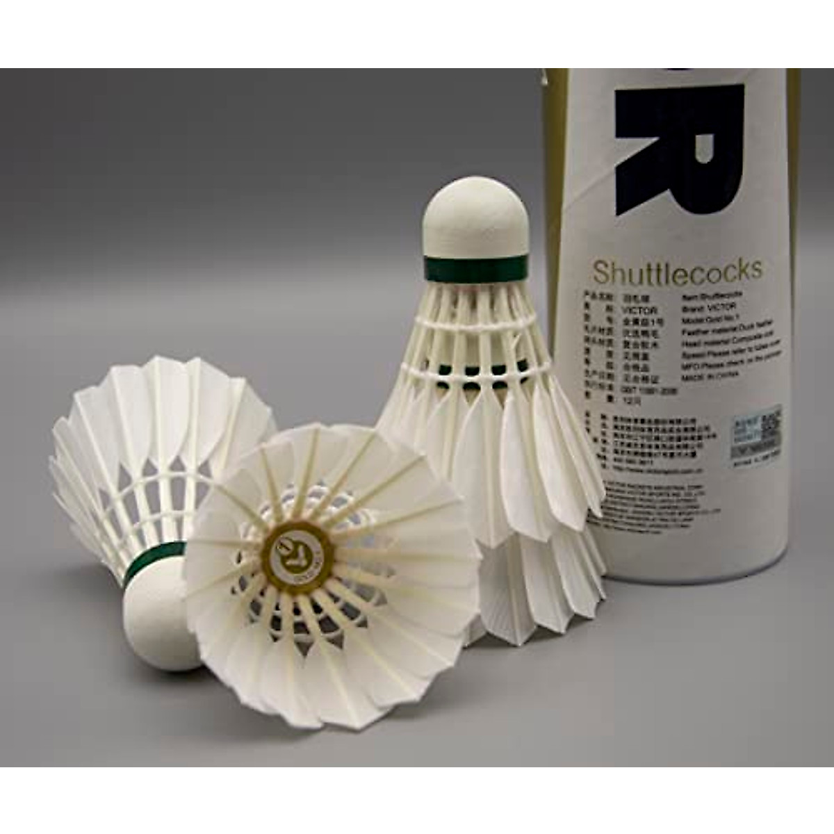 Victor Gold No.1 Badminton Shuttlecock Birdy 12-Pack (Speed-77)