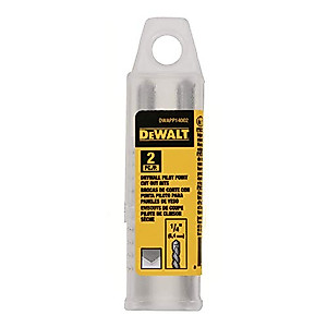DEWALT DWAPP14002 1/4IN DRYWALL PILOT POINT CUT OUT BIT 2 Pack