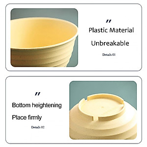 AIYoo 6.7 inch Unbreakable Cereal Bowls, 6 Piece Large Breakfast Bowls Set,37 oz Lightweight Plastic Bowls for Serving Soup Oatmeal Pasta Salad and Rice,Microwave and Dishwasher Safe,6 Colors