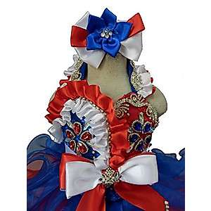 Jenniferwu G272K Infant Toddler Baby Newborn Little Girl's Pageant Party Birthday Dress Blue (as1, Age, 12_Months)