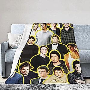 Blanket Josh Hartnett Soft and Comfortable Warm Fleece Blanket for Sofa, Office Bed car Camp Couch Cozy Plush Throw Blankets Beach Blankets