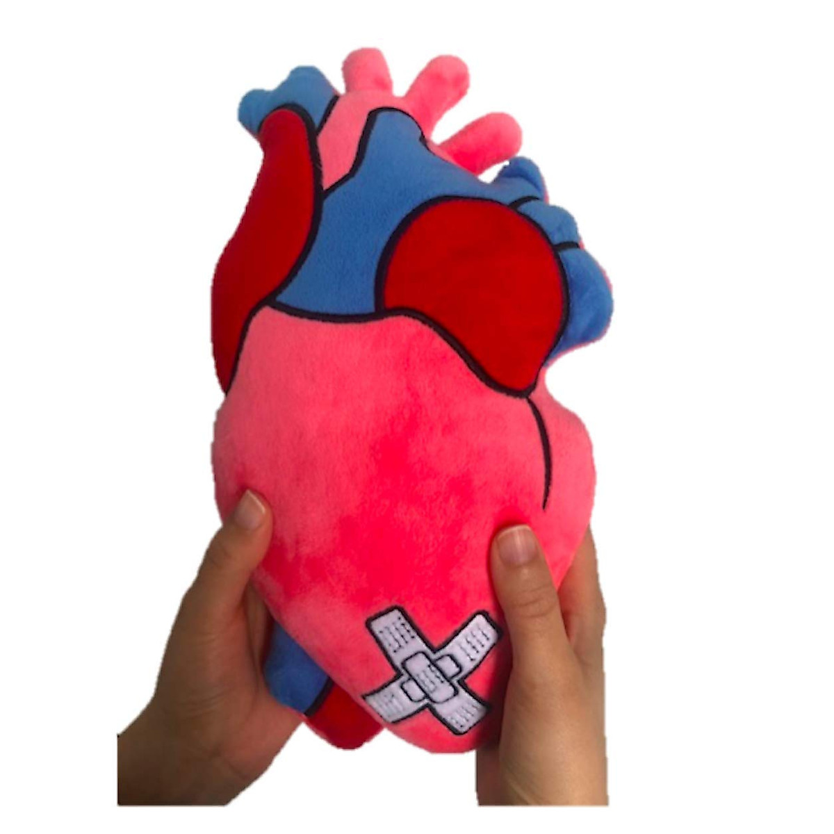 Zymise TANGDIAABBCC Heart of Hope - Stuffed Plush Anatomical Heart Pillow