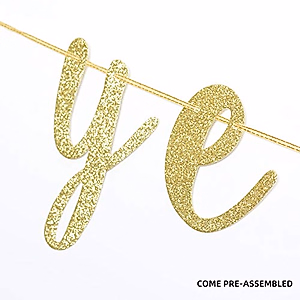 Yee Haw Bitches Banner, Nashville Bachelorette Banner, Bridal Shower, Glitter Hen Party, Bachelorette Party Decorations (Gold)