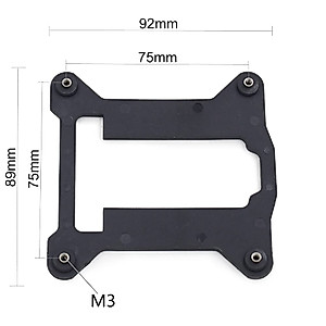 GENNEL Plastic CPU Backplate, Heatsink Holder Radiator Base Insulation Bracket for Intel LGA 1150 1151 1155 1156