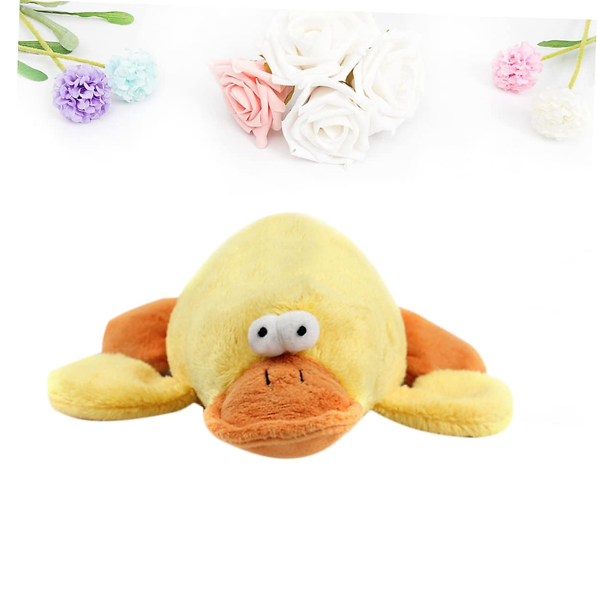 Mipcase Pet Chew Toy Puppy Big Doll - Dog Creative Chicken Funny Toy Playing Dogs Toys Chew Squeaky for Mouth Yellow Medium Sound Bb Pet Teething Bite Plush Small Dog Toys