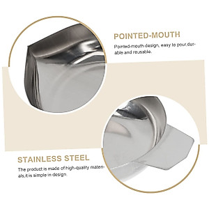 Weigh Boats 2pcs Stainless Steel Weighing Pan Laboratory Weighing Plate Weigh Gram Stainless Steel Metal Trays Plastic Jewels Aluminum Tray Household Scale Tray Weighting Gadget