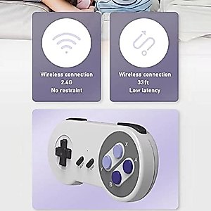 Super Classic Retro Game Console,4K HDMI Video Game System with Built in 2000+ Old School Classic Games and Dual Game Controllers Wireless,Support TF Card and Plug and Play.
