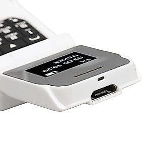 Seniors Flip Cell Phone, 2G GSM Mini Easy to Use Mobile Phone for Elderly Kids, Big Buttons Loud Volume, 0.66 Inch OLED Screen, 32+64MB, 300mAh Battery Bluetooths (White)