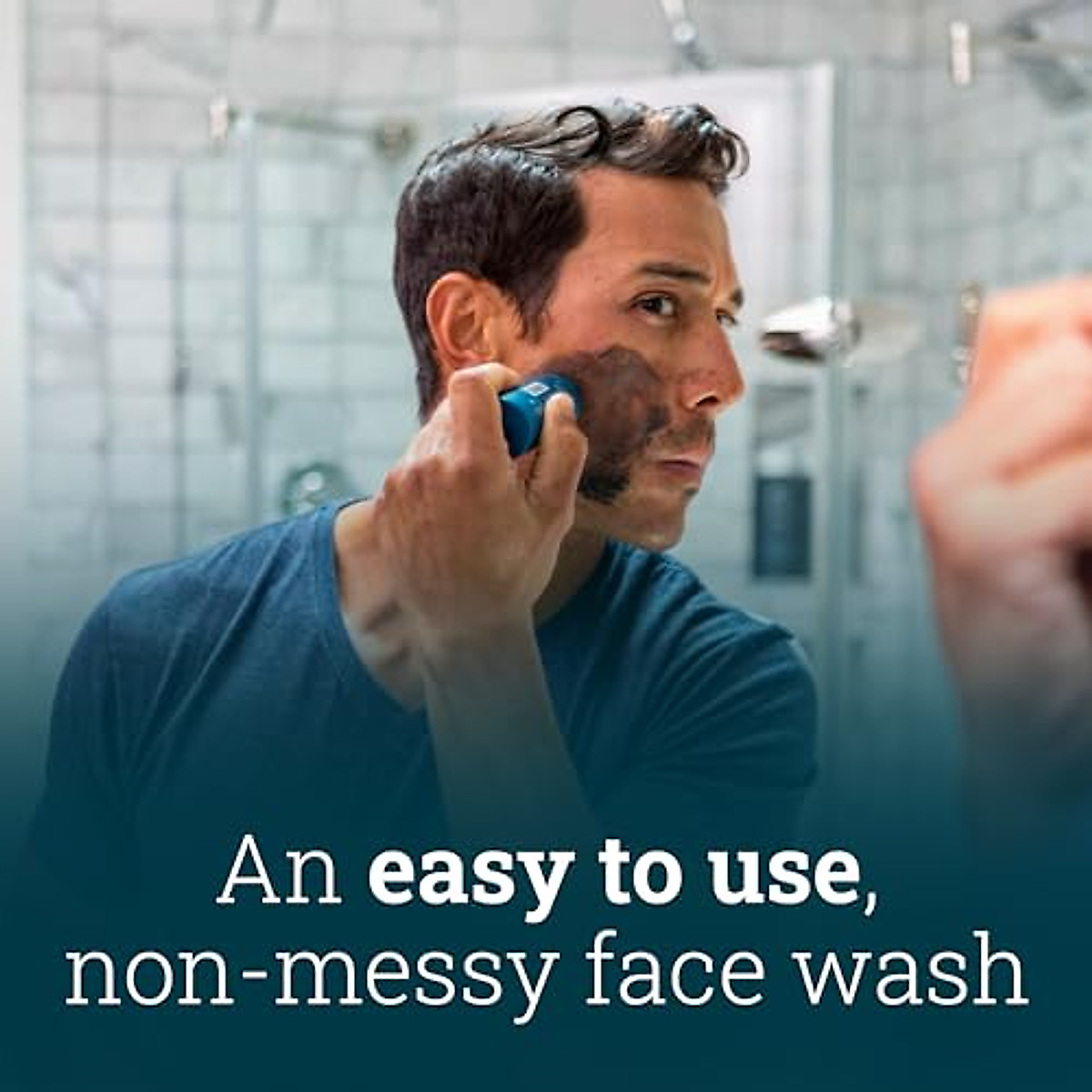 Oars + Alps Face Wash with Activated Charcoal, Valentines Gifts for Him, Dermatologist Tested Exfoliating Facial Cleanser, Travel Size, 1.2 Oz