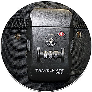 A99Golf Travel Mate with Skin Cover Wheeled W. TSA Lock Air Porter Golf Travel Bag cart Bag Travel Cover Golf Bag (Blk/Gold)