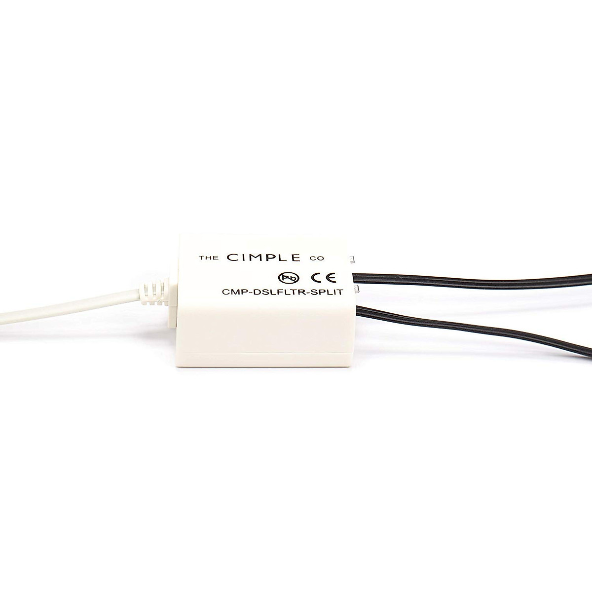 THE CIMPLE CO 2 Wire, 1 Line DSL Filter, with Built in Splitter - for Removing Noise and Other Problems from DSL Related Phone Lines