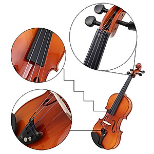 Imelod Violin strings Universal Full Set (G-D-A-E) violin Fiddle String Strings Steel Core Nickel-silver Wound with Nickel-plated Ball End for 4/4 3/4 1/2 1/4 Violins