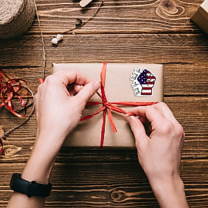 Wailozco 1.5'' America Flag Thank You Stickers,Thank You Stickers,Handmade Stickers,Business Stickers,Envelopes Stickers for Online Retailers,Handmade Goods,Small Business,500 Labels Per Roll