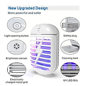 Winpest Electric Indoor Bug Zapper for Home Mosquito Killer Indoor Bug Lights Zappers Electric Bug Zapper Outdoor Mouse Zapper Indoor Bug Trap (2 Packs)