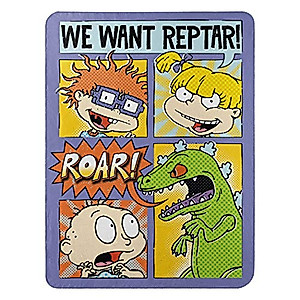 Northwest Rugrats Nick Rewind, Comic Strip Fleece Throw Blanket, 45" x 60", Multi Color