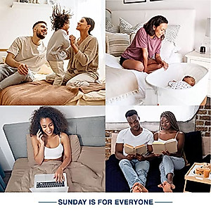 Sunday Home 400 Thread Count 100% Cotton Sheets Damask Stripe Navy Blue Queen Sheets Set 4 Piece - Ultra Soft Long Staple Sateen Weave Luxury Bed Sheet Set with 16" Deep Pockets - Oeko Tex Certified