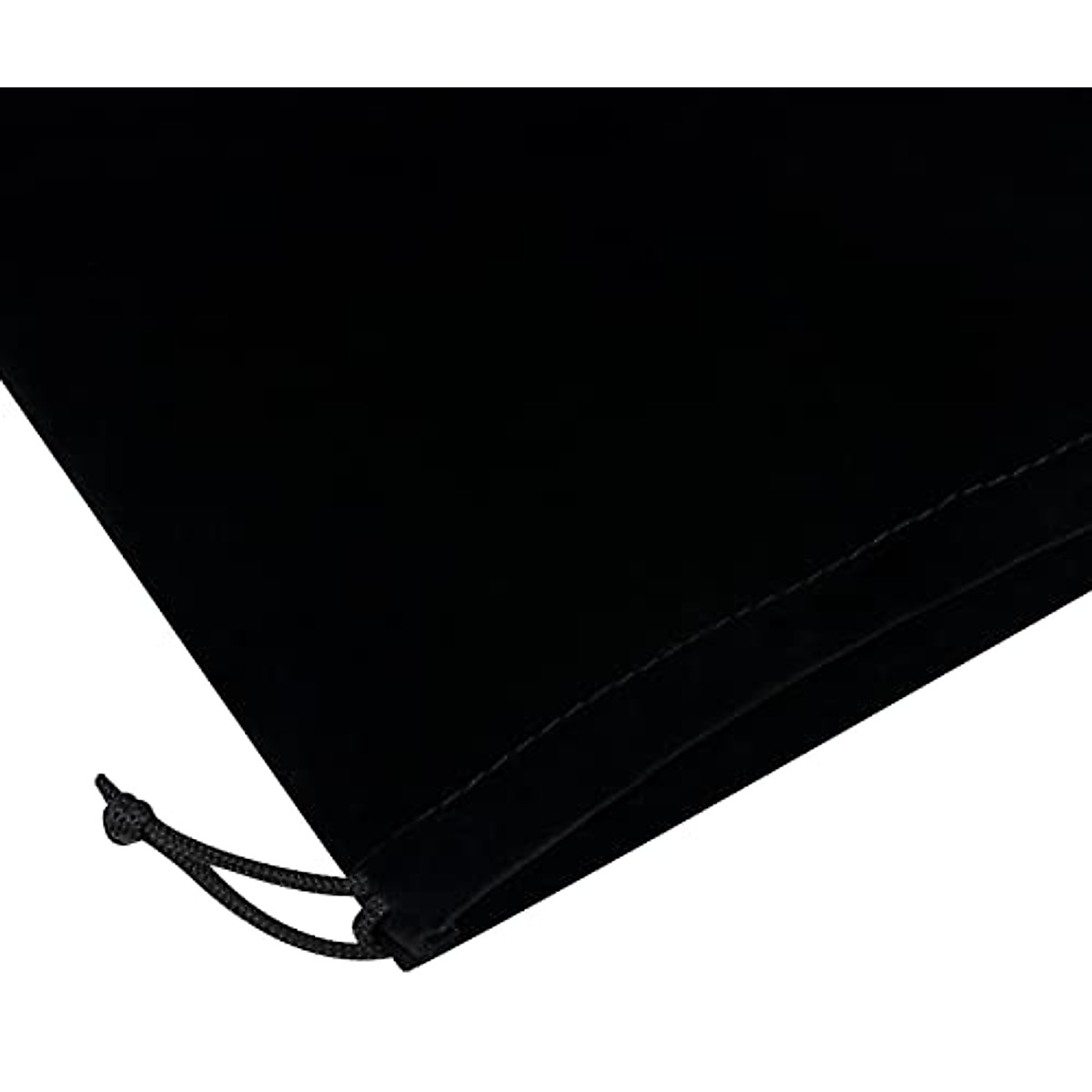 Velvet Drawstring Gift Bags - Bulk Wholesale (8 x 11 inch - 25 pack, Black)