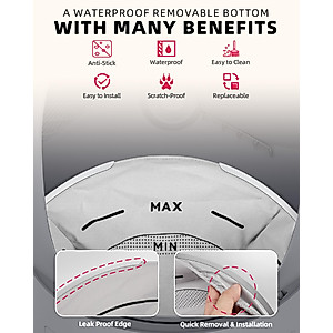 Self Cleaning Cat Litter Box with APP Control,No More Scooping Automatic Cat Litter Box with mmWave Sensor for Multiple Cats,Excellent Odor Removal,57L Extra Large Space,Ultra-Quiet Robot Litter Boxes
