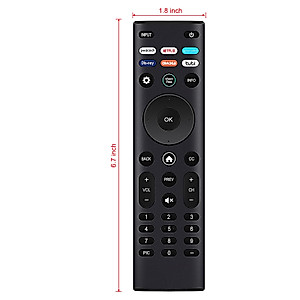 XRT140 Replace Remote Control fit for VIZIO D Series LED Smart TV D40f-J09 D43f-J04 D32f4-J01 D32f-J04 D32h-J09 D24f4-J01 D24h-J09 D24f-J09 (V3)