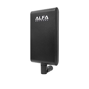 Alfa Network APA-M25 Dual Band 2.4GHz/5GHz 8 / 10dBi high gain Directional Indoor Panel Antenna with RP-SMA Connector (Compare to Asus WL-ANT-157)