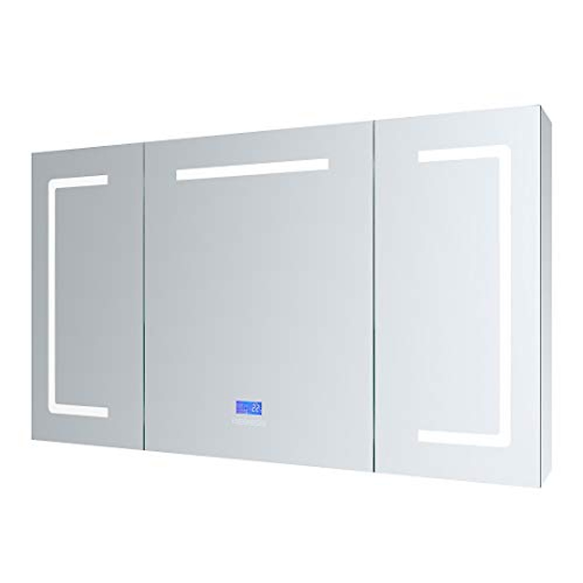 Lexora Home Lesina 60" x 36" LED Medicine Cabinet with Defogger