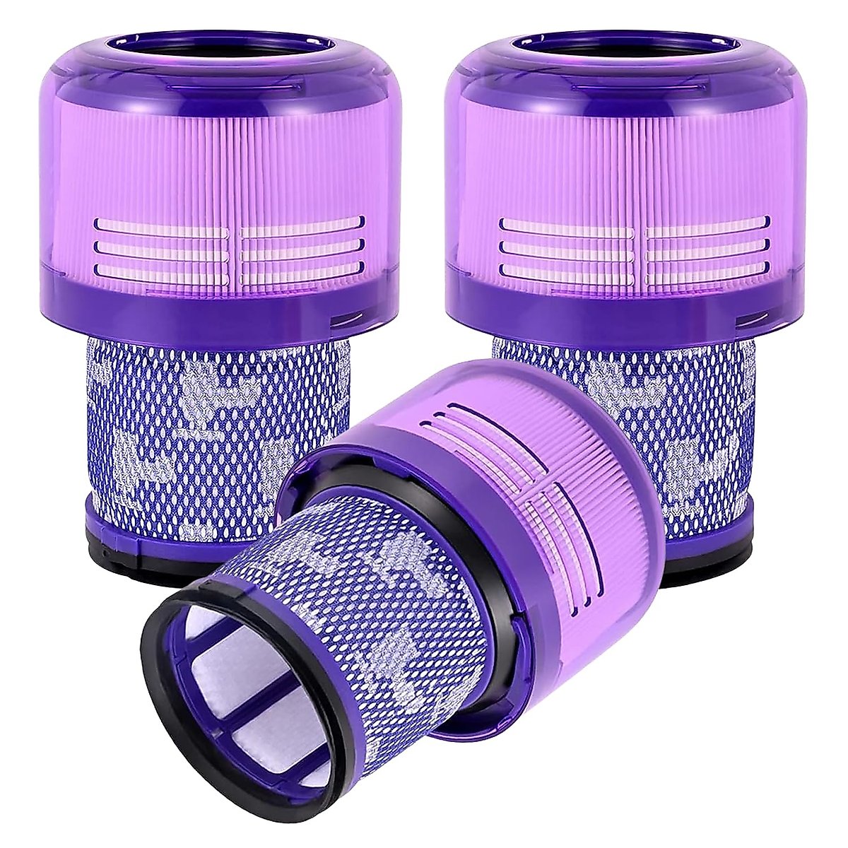 Premium Vacuum Filter Replacement Part Compatible with Dyson V11 Vacuum, Dyson V11 Animal, Dyson V15 Detect Filter, Dyson V11 Filter, V15 Filter, V11 Absolute, Compare to Part 970013-02 (3 Filters)
