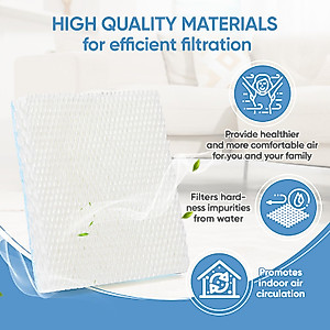 LBLVBNEWD HFT600 6 Pack Humidifier Wicking Filter T Replcement Compatible with Honeywell HEV615 HEV620 Humidifier, Compared to Part HFT600T HFT600PDQ Wicking Filter, Blue