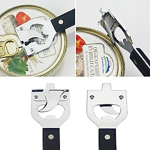 Bottle Opener, Multifunctional Stainless Steel Can Opener Jar Lid Gripper,Suitable for Camping and Traveling