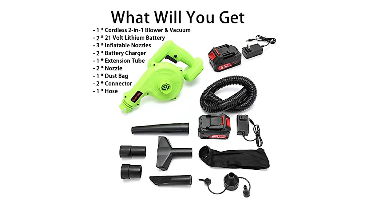 Cordless Mini Blower: 2-in-1 Portable for Car, Home & Inflating