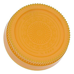Fotodiox Designer (Yellow) Rear Lens Cap Compatible with Nikon F-Mount Lenses (Non-AI, AI, AIS, AF, AFD, AFS, G, DX, FX)