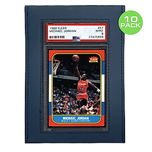 Cardkingpro - Graded Card UV Protection Sleeves Compatible with PSA, SGC, GAI, and BVG Cards, 10 Pack, Large Window