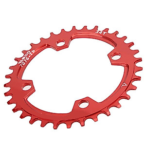 Bike Chainring,96BCD Bike Narrow Wide Round Chainring Repair Single Chain Ring for Mountain ycle (34T)