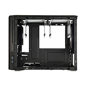 Fractal Design Node 804 - Black - Cube Compact Computer Case - mATX - High Airflow - Modular Interior - 3X Fractal Design Silent R2 120mm Fans Included - USB 3.0 -Window Side Panel