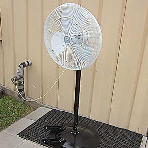 MISTCOOLING - Fan Mist Kit - Low Pressure Misting Ring - DIY Fan Mist Ring with Brass/Stainless Steel Nozzles (FMK12-4)