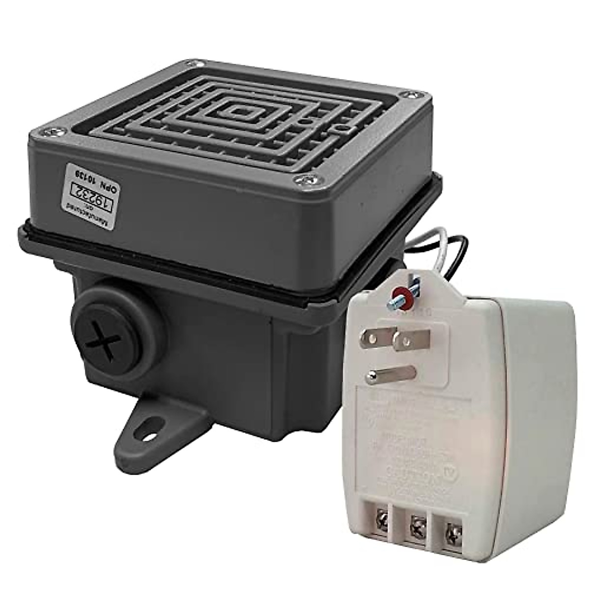 Linortek Netbell-2-2Buz TCP/IP Network Break Buzzer System with Two 4” Extra Loud Buzzers for Industrial Factory Warehouse Lunch Break Time Alert Signalling w/Web-Based Scheduling Software