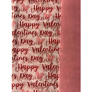 Valentine Tissue Paper Gift Wrapping Pink Red Hearts, 3-pk Set
