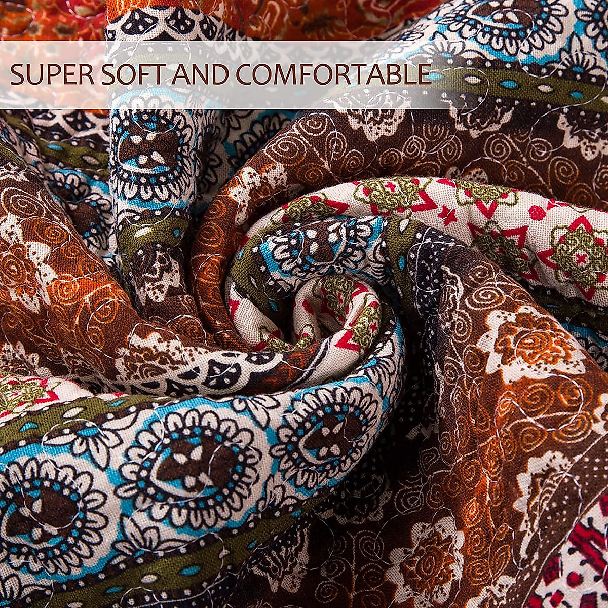 Best Striped Classical Cotton 3-Piece Patchwork Bedspread Quilt Sets Queen