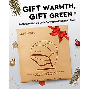 Hikenture Skull Cap Helmet Liner with Glasses Holes, Winter Thermal Cycling Cap for Men & Women, Cycling Hat Beanie Black