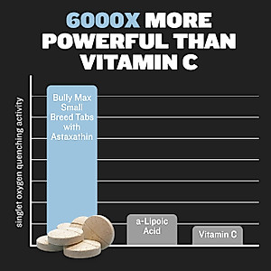 Bully Max 26/14 Small Breed Dry Dog Food 5 lbs & 60 Chewable Tablets Bundle for Skin Coat, Immune & Digestive Health Support - Multivitamin Immunity Booster Supplements for Puppy, Adult & Senior Dogs