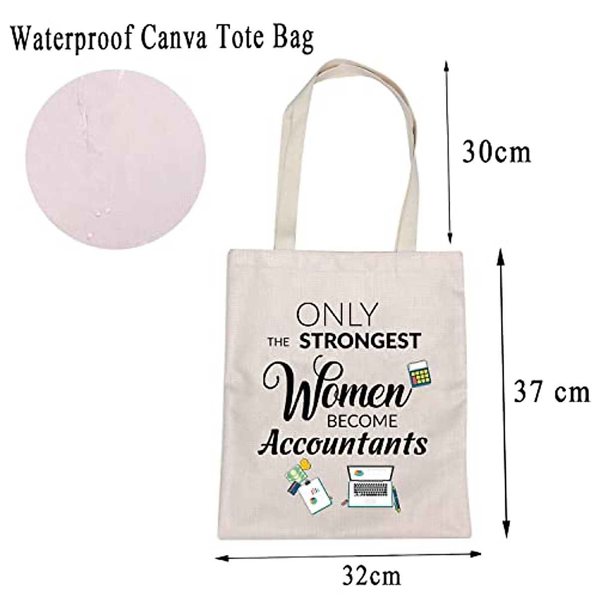MBMSO Accountant Tote Bag CPA Gifts Accounting Gifts for Female Accountant Bag Accountant Graduation Gifts Shoulder Bag (Accountant Tote Bag)