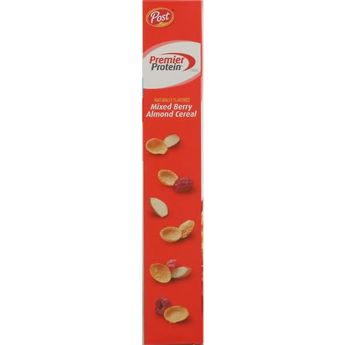 Post Premier Protein Mixed Berry Almond Cereal, Protein Cereal Flakes Mixed with Dried Berries and Sliced Almonds, Contains 20g of Protein Per Serving, 9 OZ Box