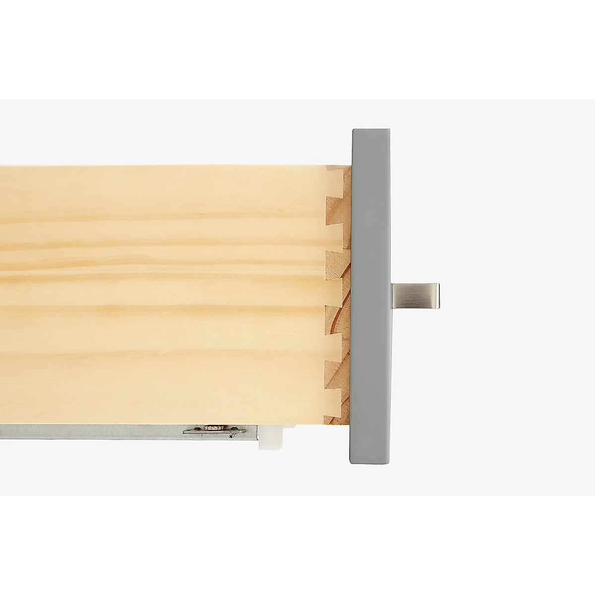 ARIEL 61" Grey Bathroom Vanity with Italian Carrara Marble Countertop & Backsplash, Center Oval Sink, 2 Soft Closing Doors, 9 Full Extension Dovetail Drawers, Brushed Nickel